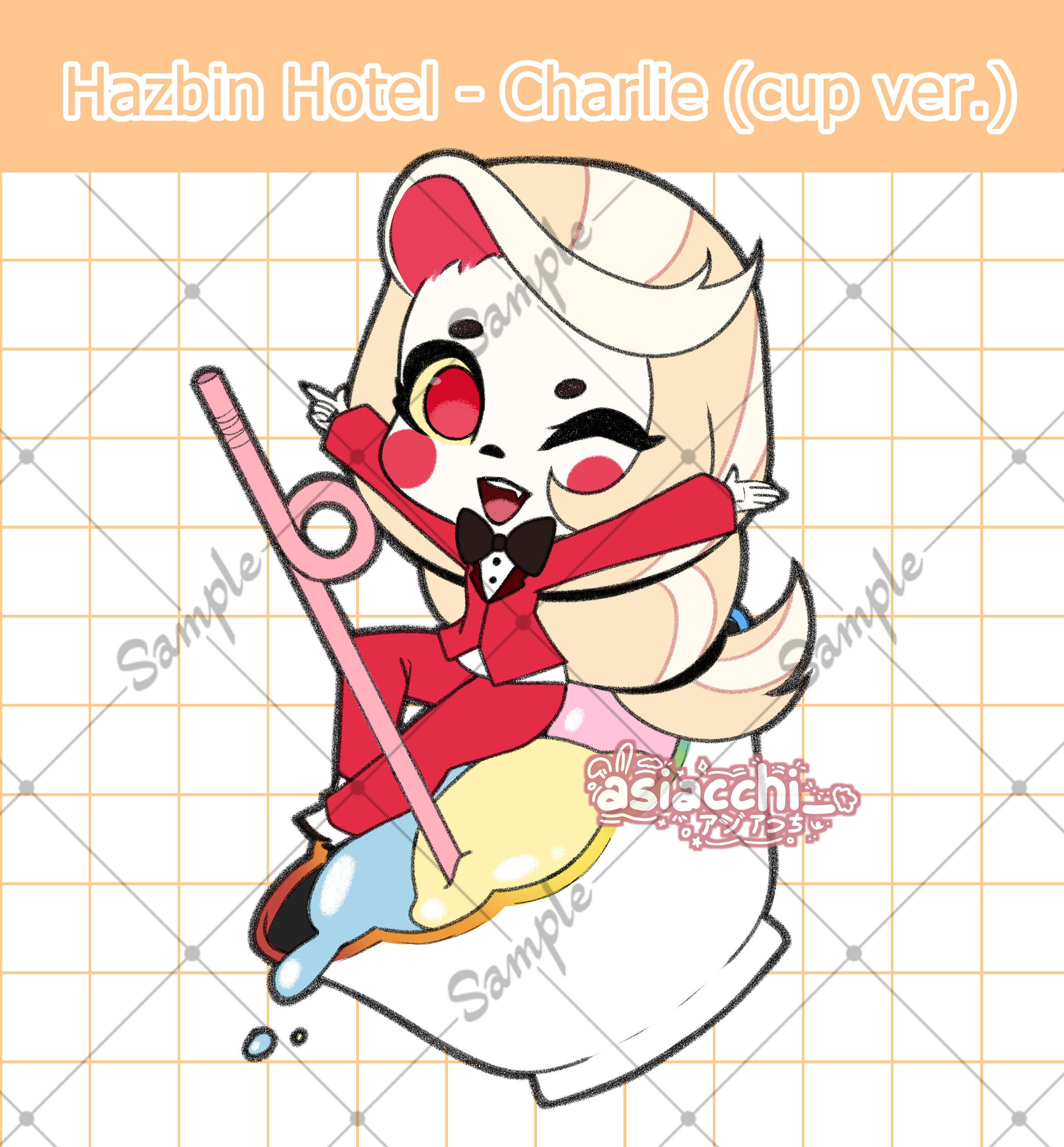 Hazbin Hotel Cup Collection Alastor / Charlie / Angel Dust keychains - Etsy