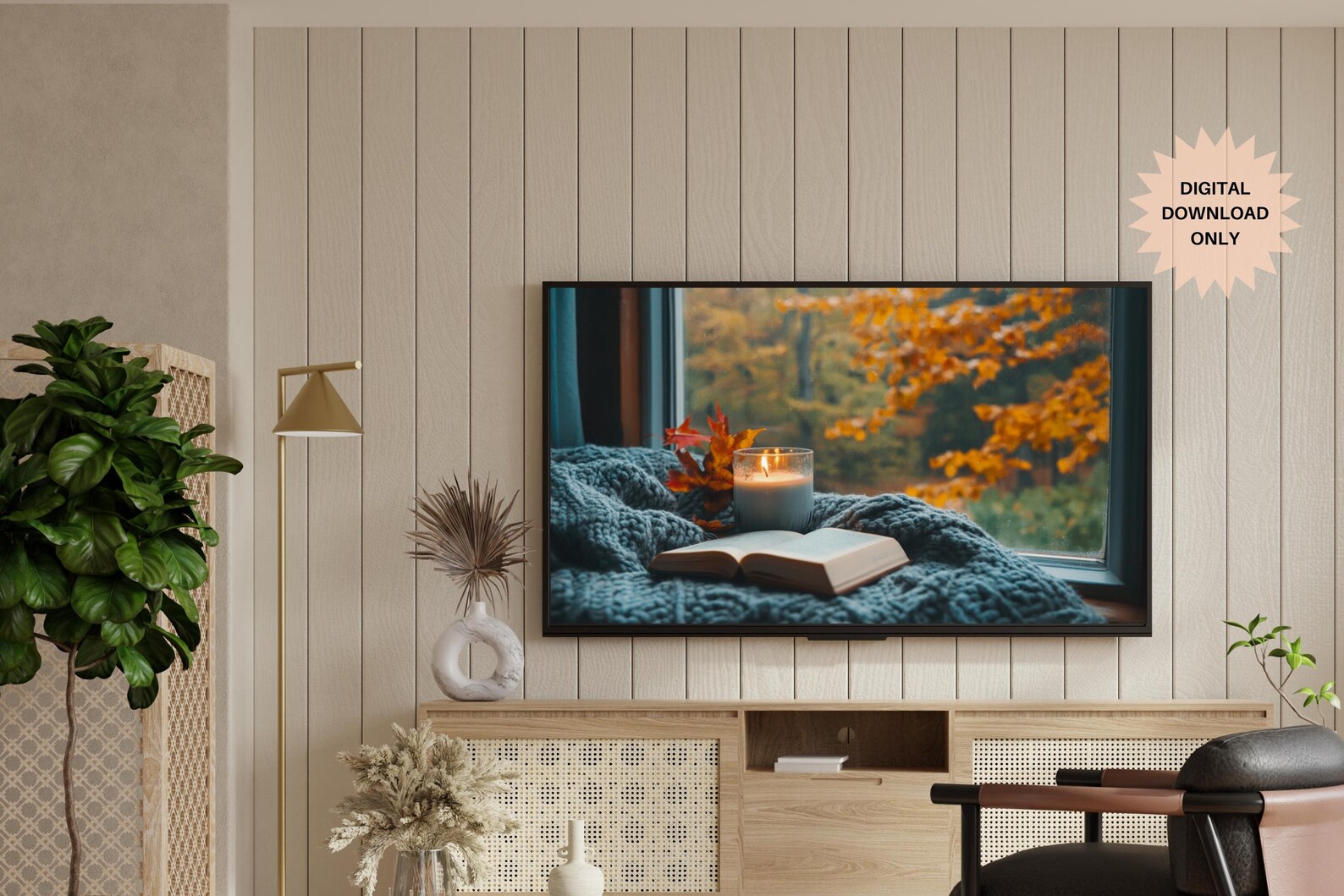 Fall Window Landscape Frame TV | Autumn Scene Landscape Frame TV | Fall ...