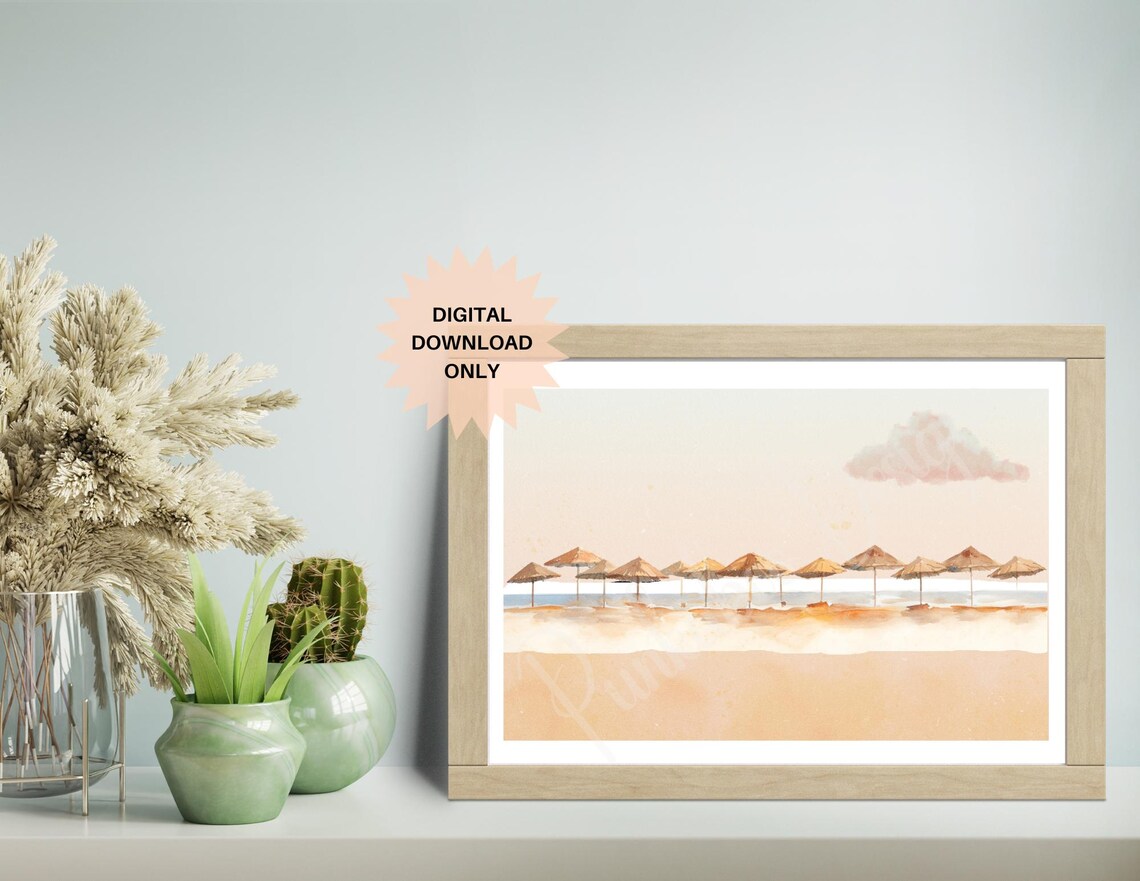 Beach Wall Art Neutral Beach Wall Art Beach House Wall Art Beach Poster ...
