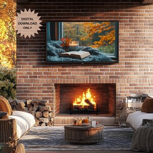 Fall Window Landscape Frame TV | Autumn Scene Landscape Frame TV | Fall ...