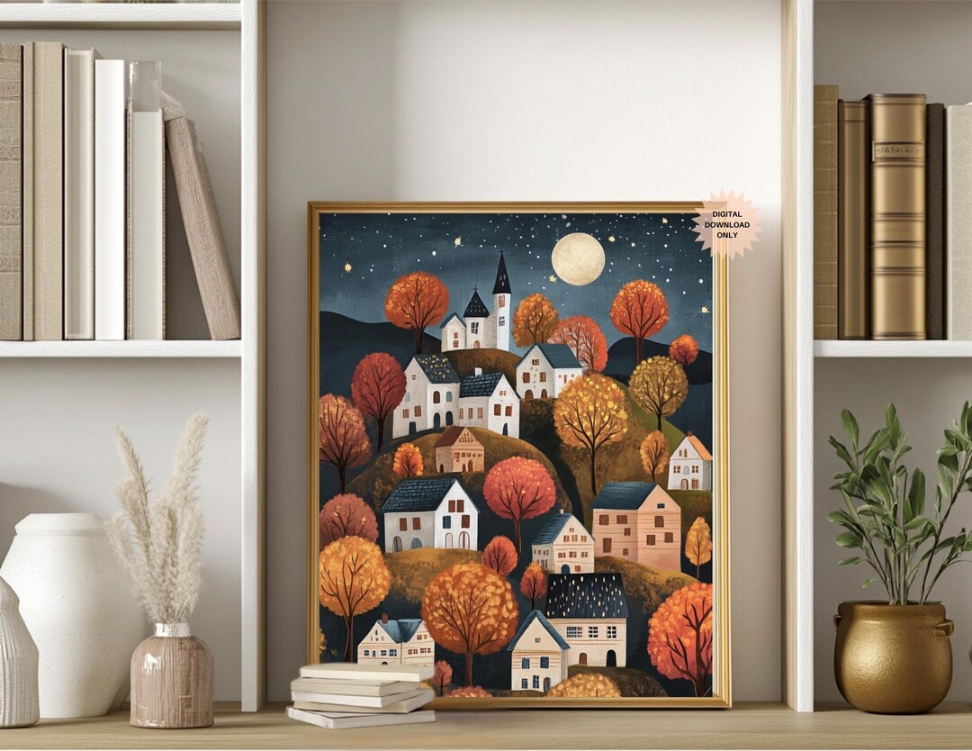 Fall Village House | Fall Village Decor | Autumn Towne | Autumn Village ...
