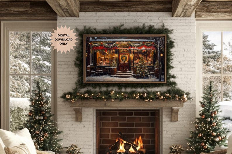 Vintage Christmas Frame TV Art Bundle | Christmas Frame TV Art Set ...