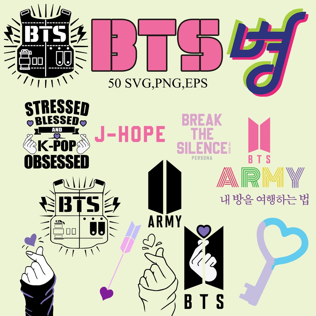 BTS svg bundle, Bts png, KPop svg files for cricut, bt21 svg, t-shirt ...