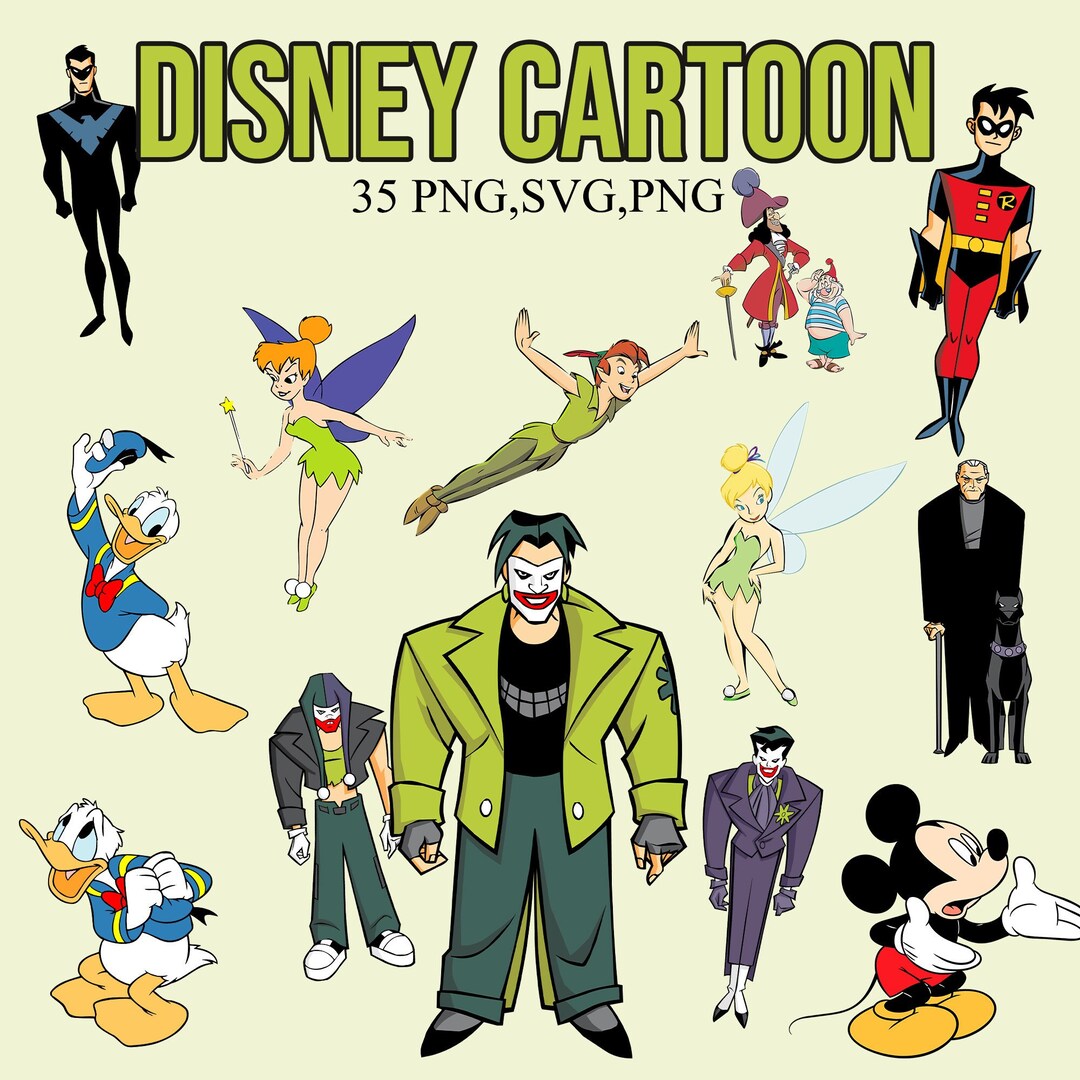 Cartoon Characters Mega Bundle Svg, Halloween Svg, Christmas Svg ...