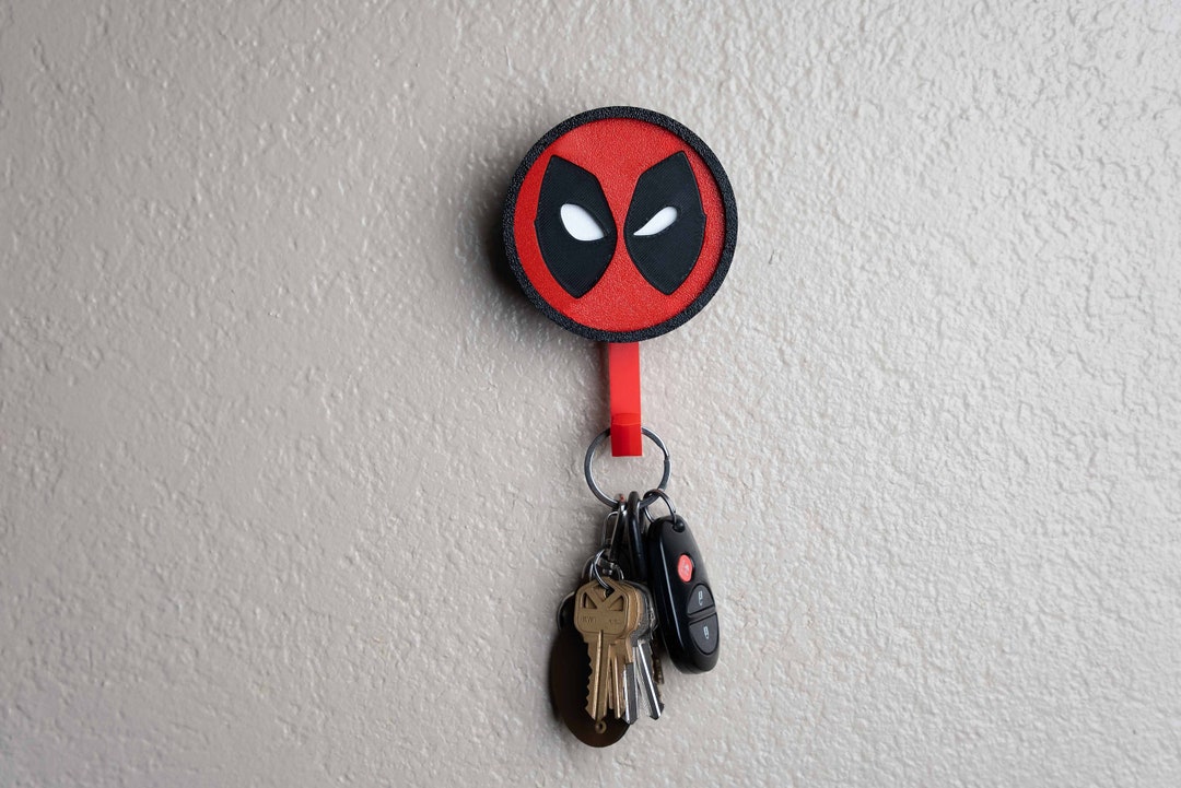 Deadpool Key Holder, Deadpool Wall Clip, Deadpool Decor, Deadpool Prop ...
