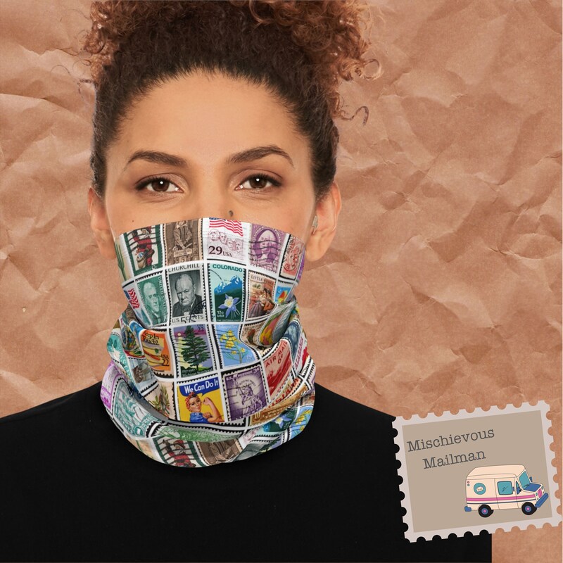 Postal Face Mask - Etsy