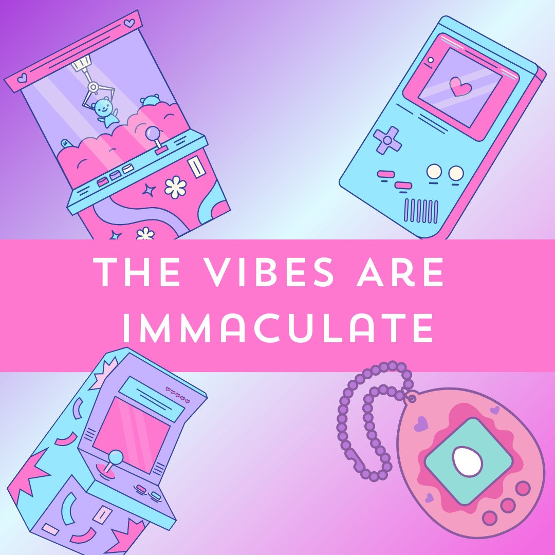 Printable Vaporwave Ephemera Y2k Bullet Journal Printables - Etsy