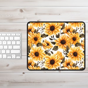 Sunflower Desk Mat, Cute Sun Flower Mousepad, Gaming Playmat XL, Summer ...