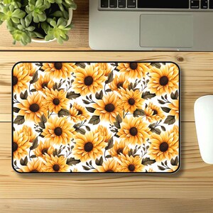 Sunflower Desk Mat, Cute Sun Flower Mousepad, Gaming Playmat XL, Summer ...