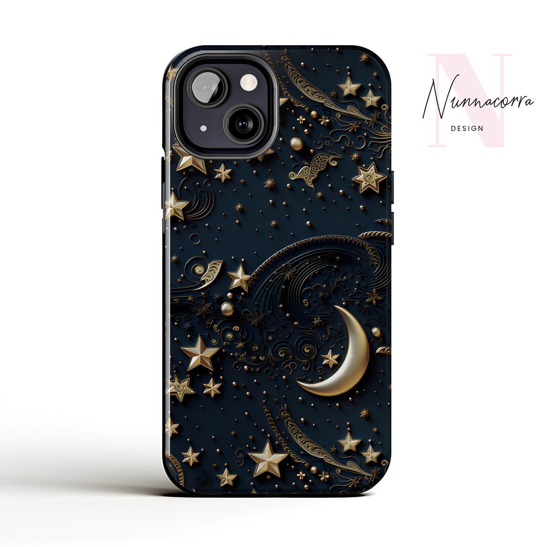 Starry Night Celestial Phone Case iPhone 11 12 13 14 Pro - Etsy