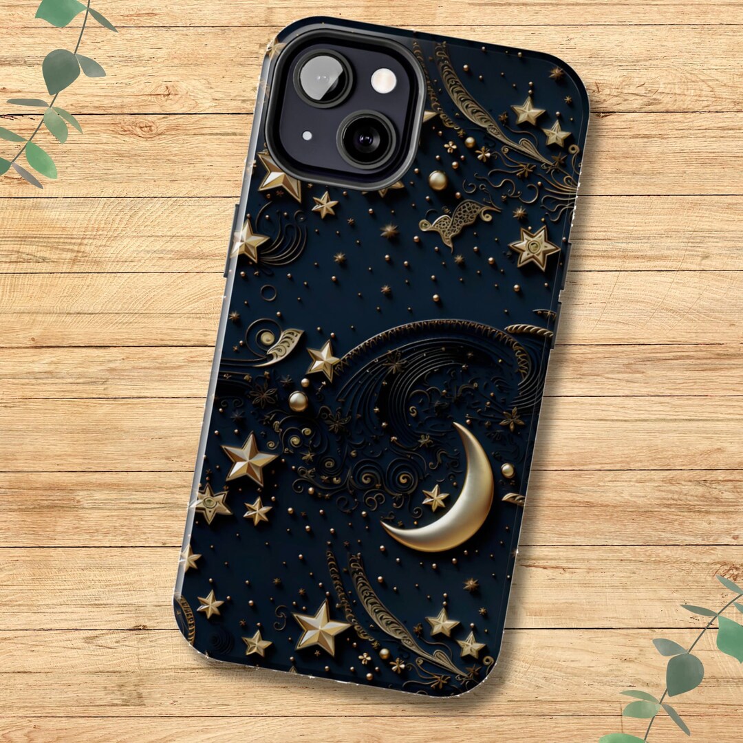Starry Night Celestial Phone Case iPhone 15, 14, 13, 12, Pro, Pro Max ...