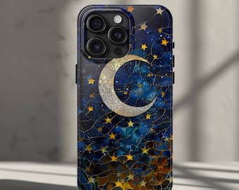 IPhone 15 Celestial Space Astronomy Case Holographic Stars Glitter ...
