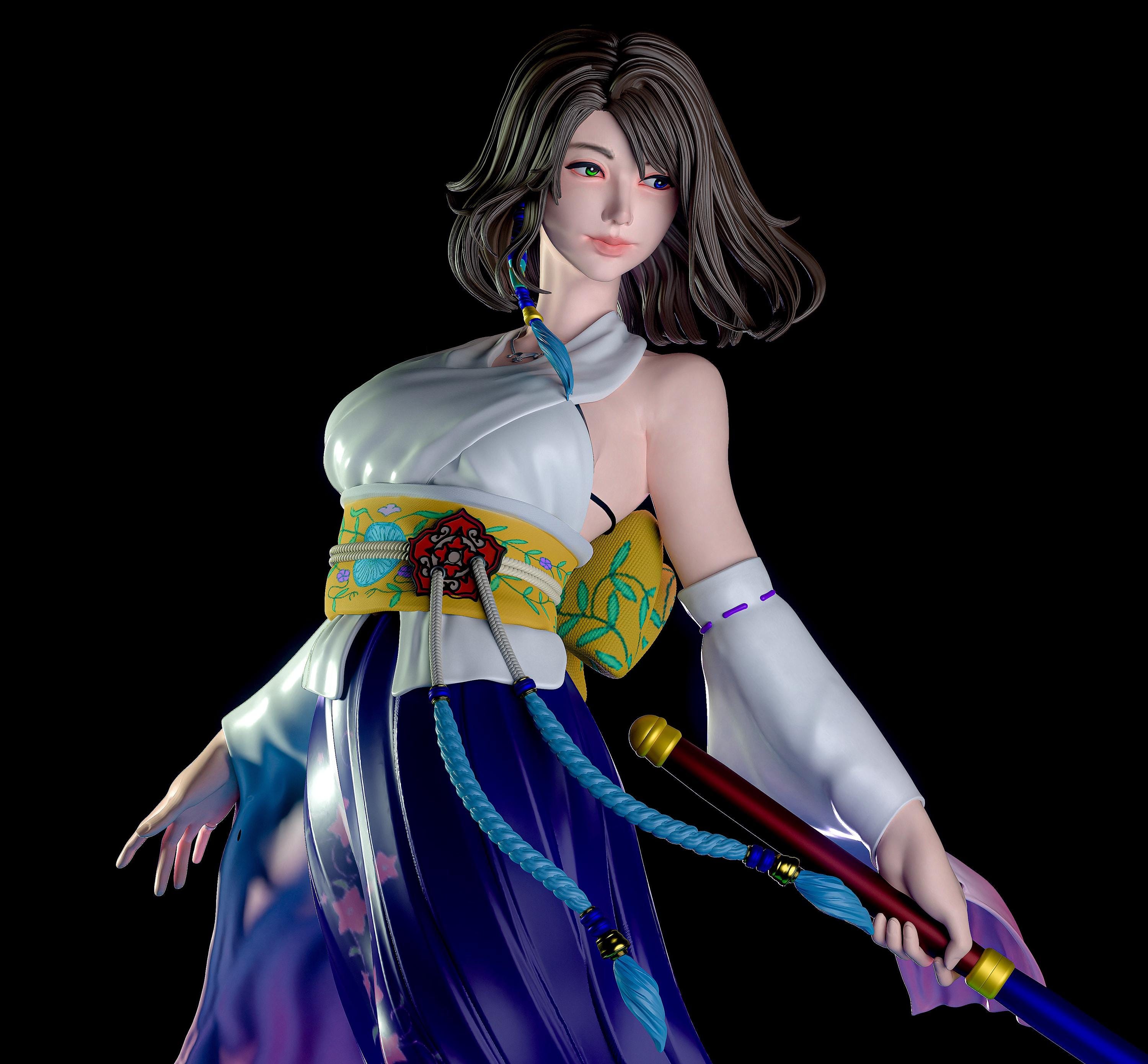 STL フィギュア ユウナ ファイナルファンタジー X NSFW バージョン付き - Etsy 日本