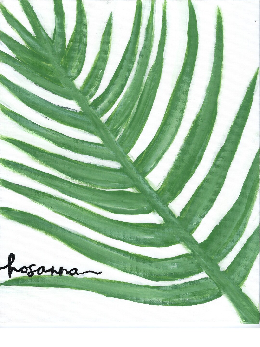Hosanna Palm Leaf Easter Palm Art - Etsy
