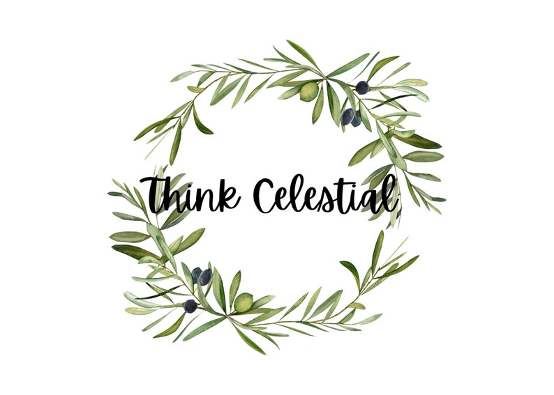 Think Celestial Digital Print LDS - Etsy