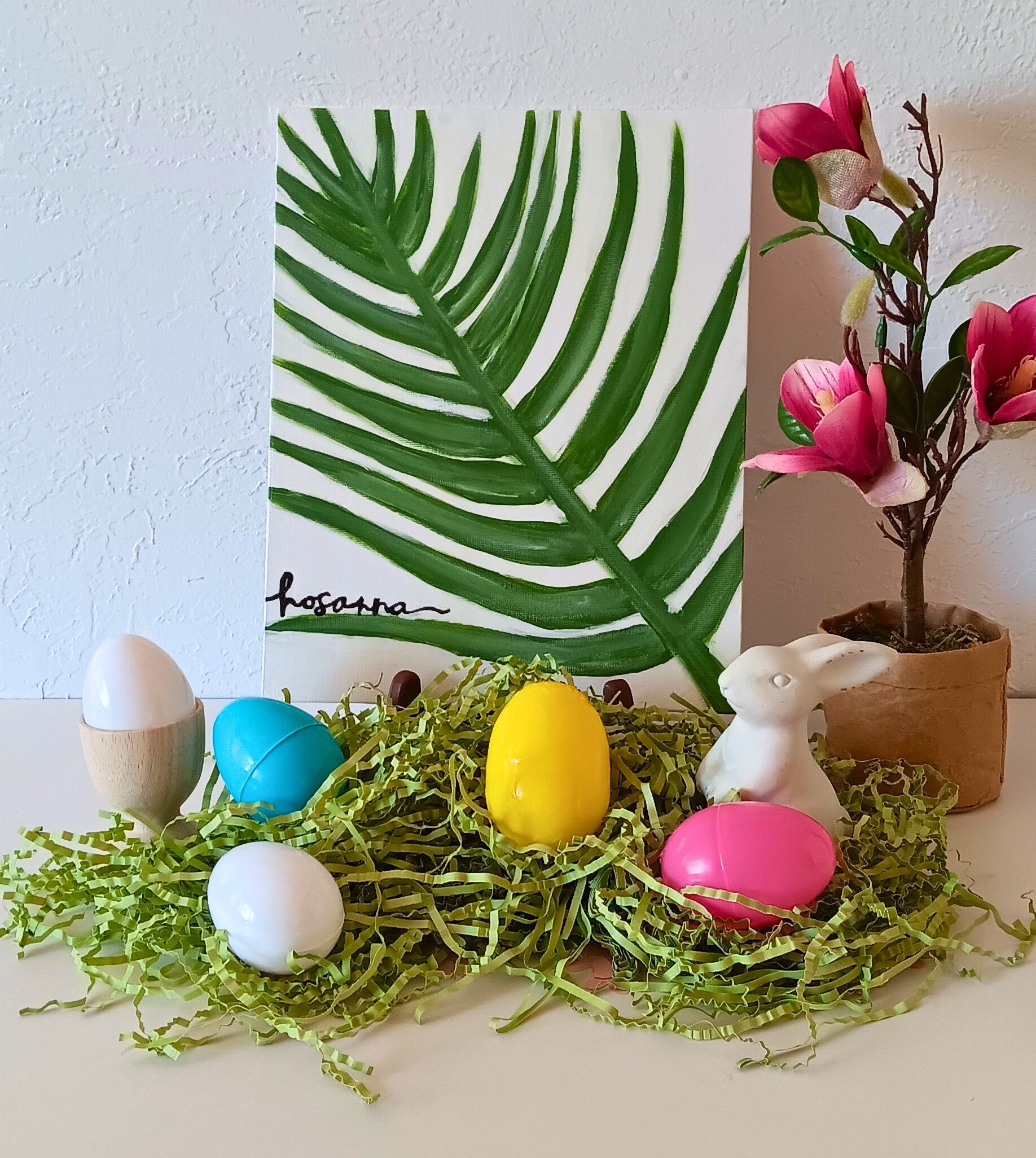 Hosanna Palm Leaf Easter Palm Art - Etsy