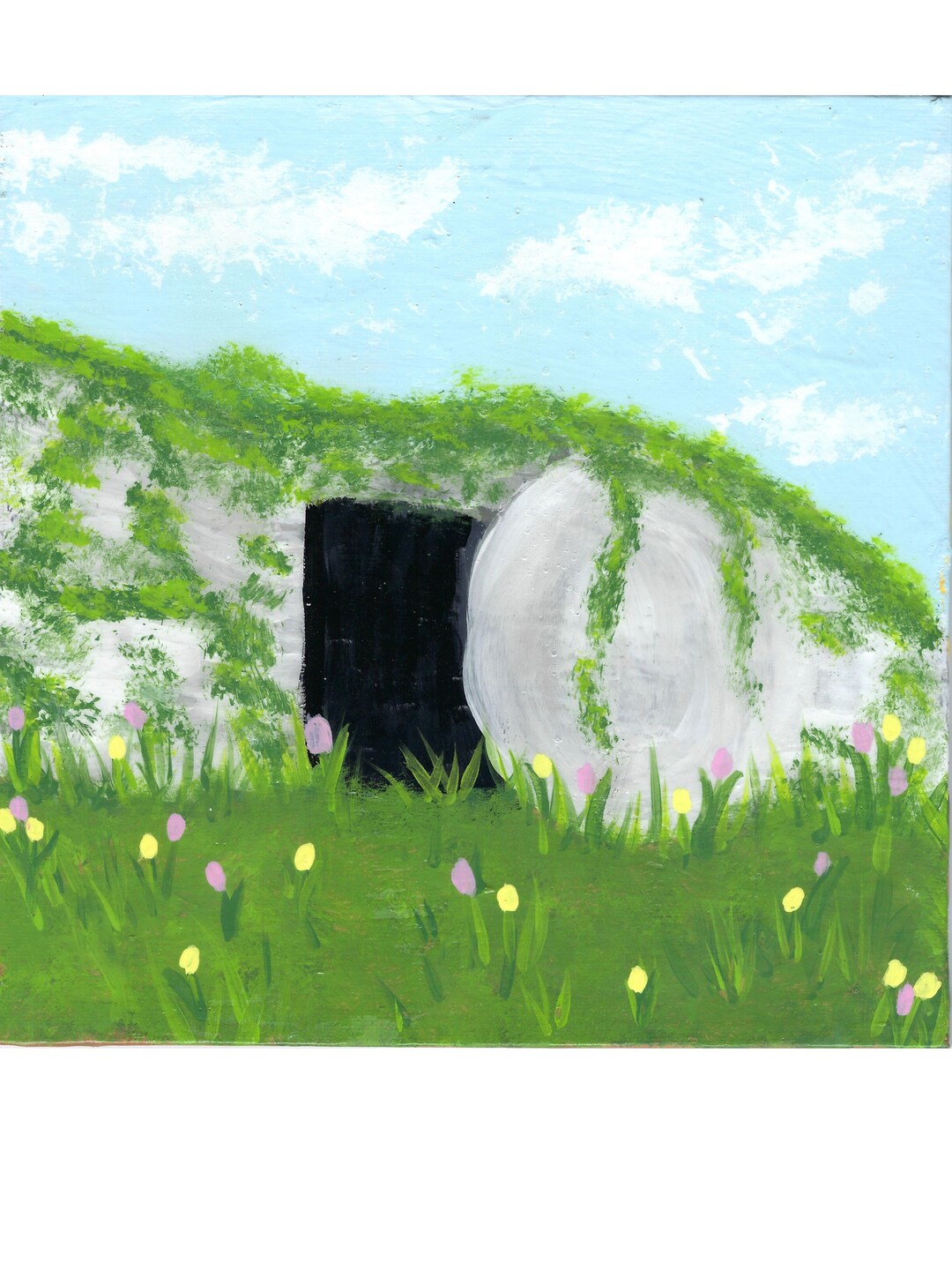 The Tomb of Jesus Christian Art Original Artwork - Etsy