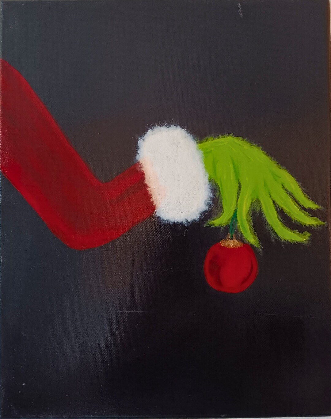 Grinch Hand Painting - Etsy