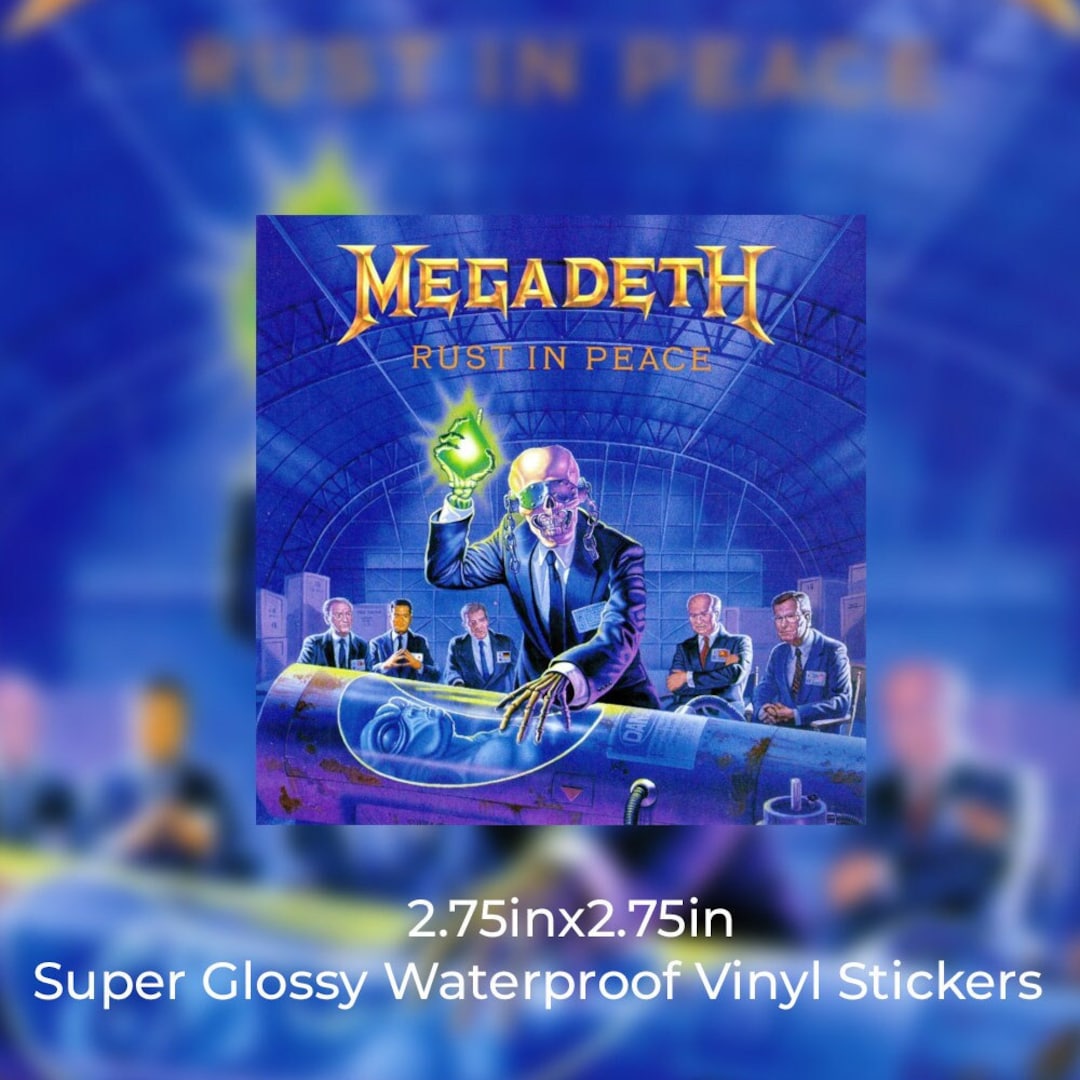 Megadeth Rust in Peace Album Cover Vinyl Sticker - Etsy