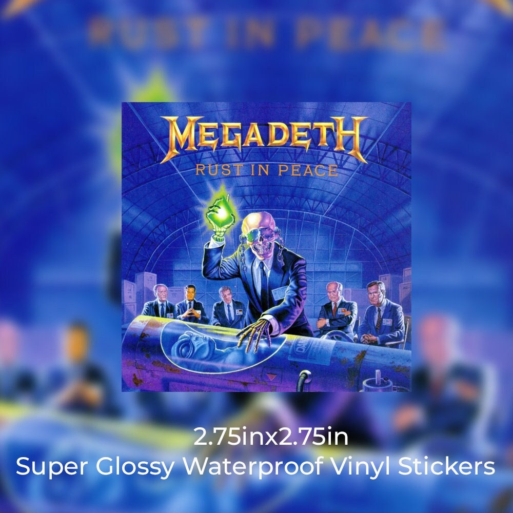 Megadeth Rust in Peace Album Cover Vinyl Sticker - Etsy
