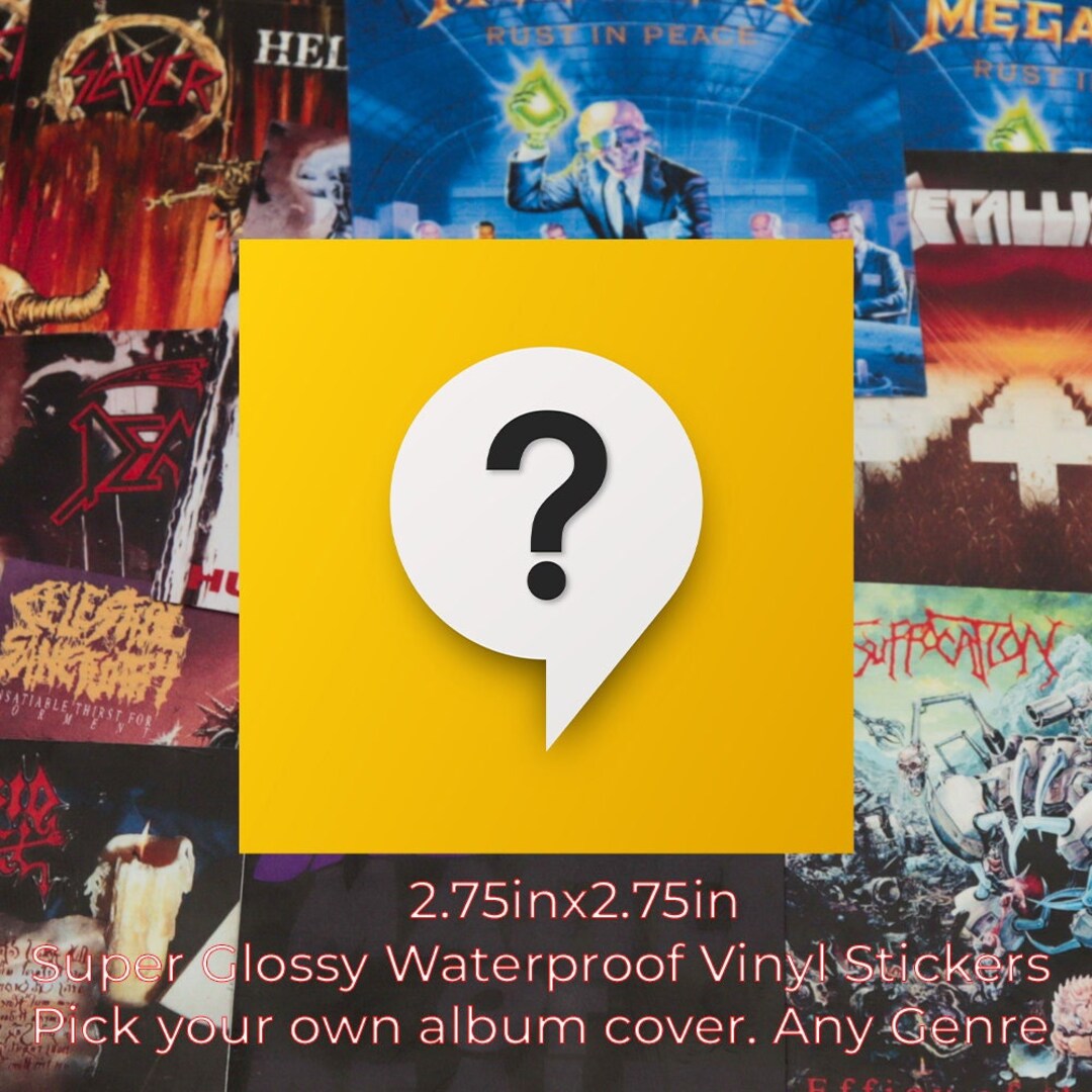 Custom Album Cover Vinyl Sticker - Etsy