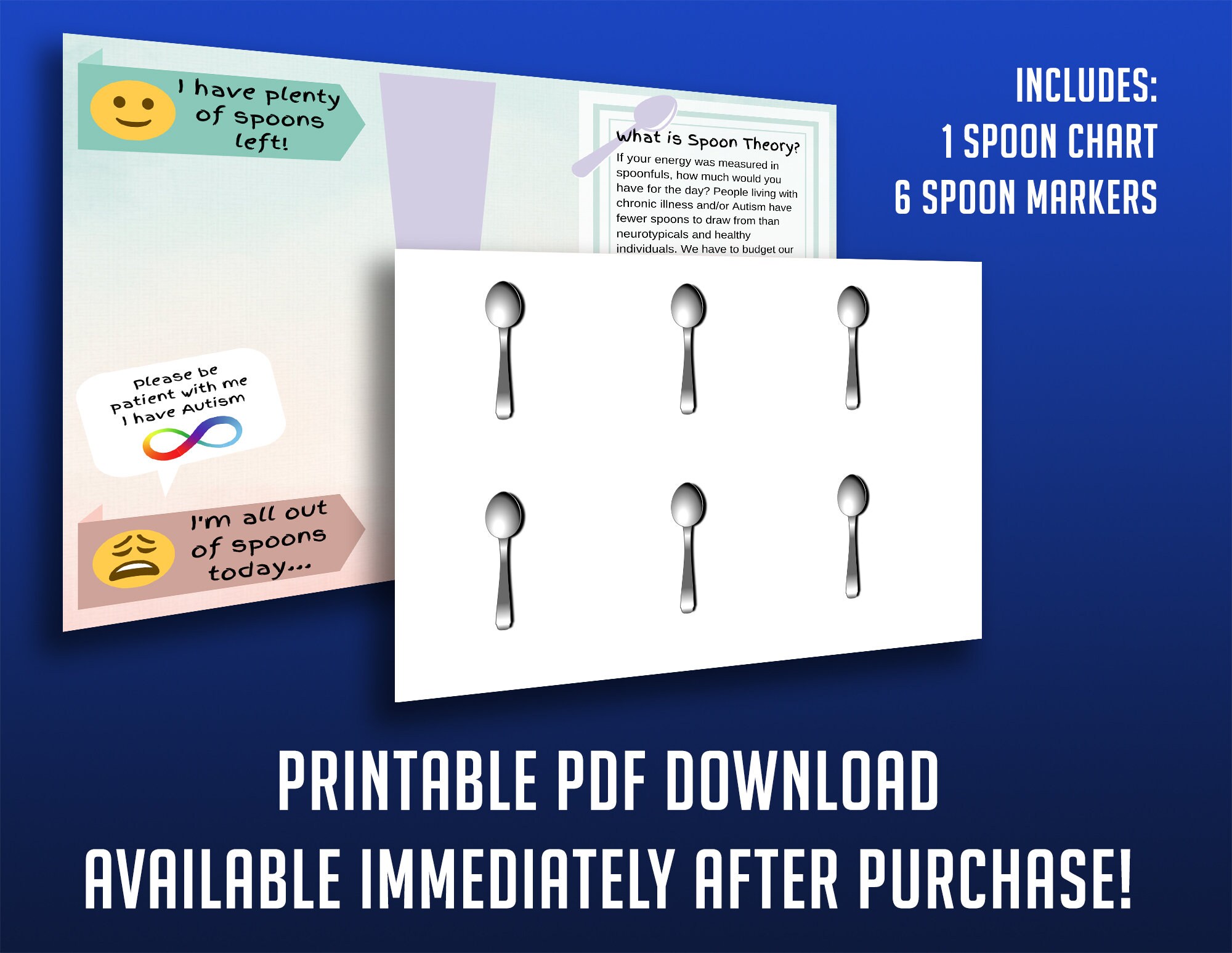 PDF Spoon Theory Chart Informative Non-verbal Communication Aid for ...