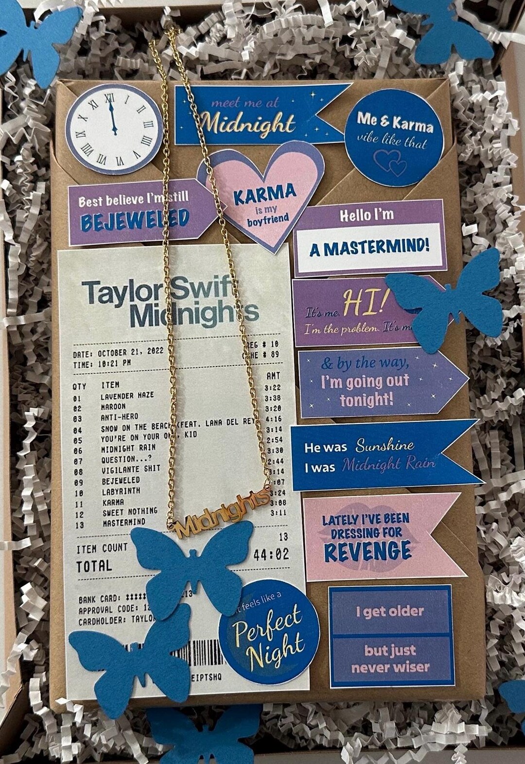 Taylor Swift Surprise Date With a Book Midnights Necklace - Etsy