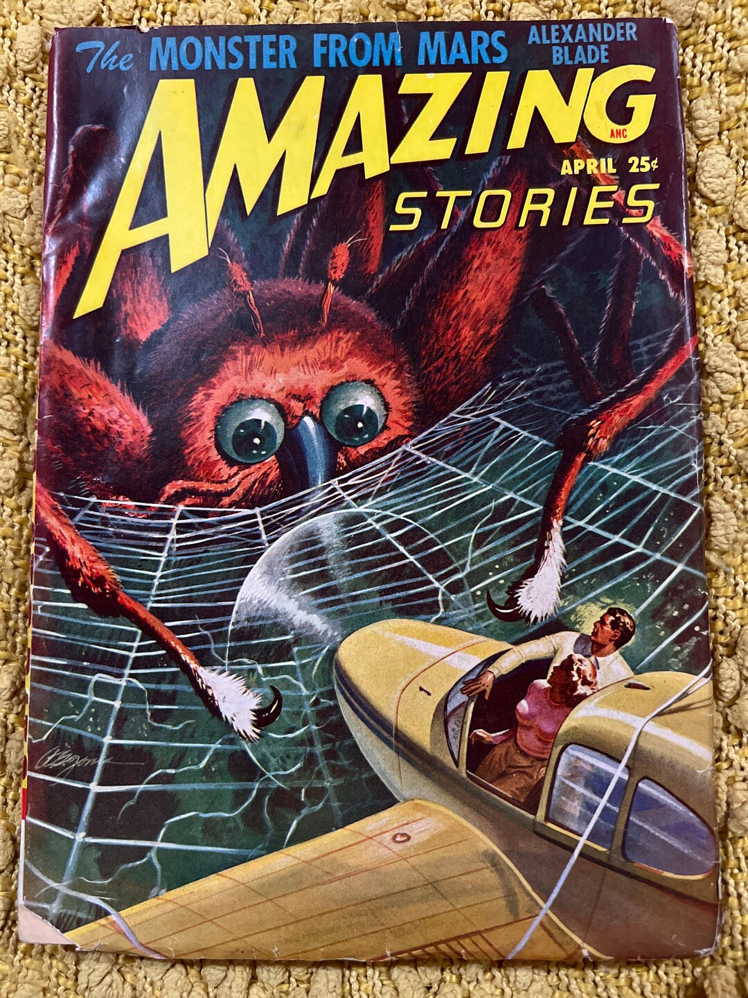 PULP: Amazing Stories Pulp April 1948 Spider Cover Monster - Etsy