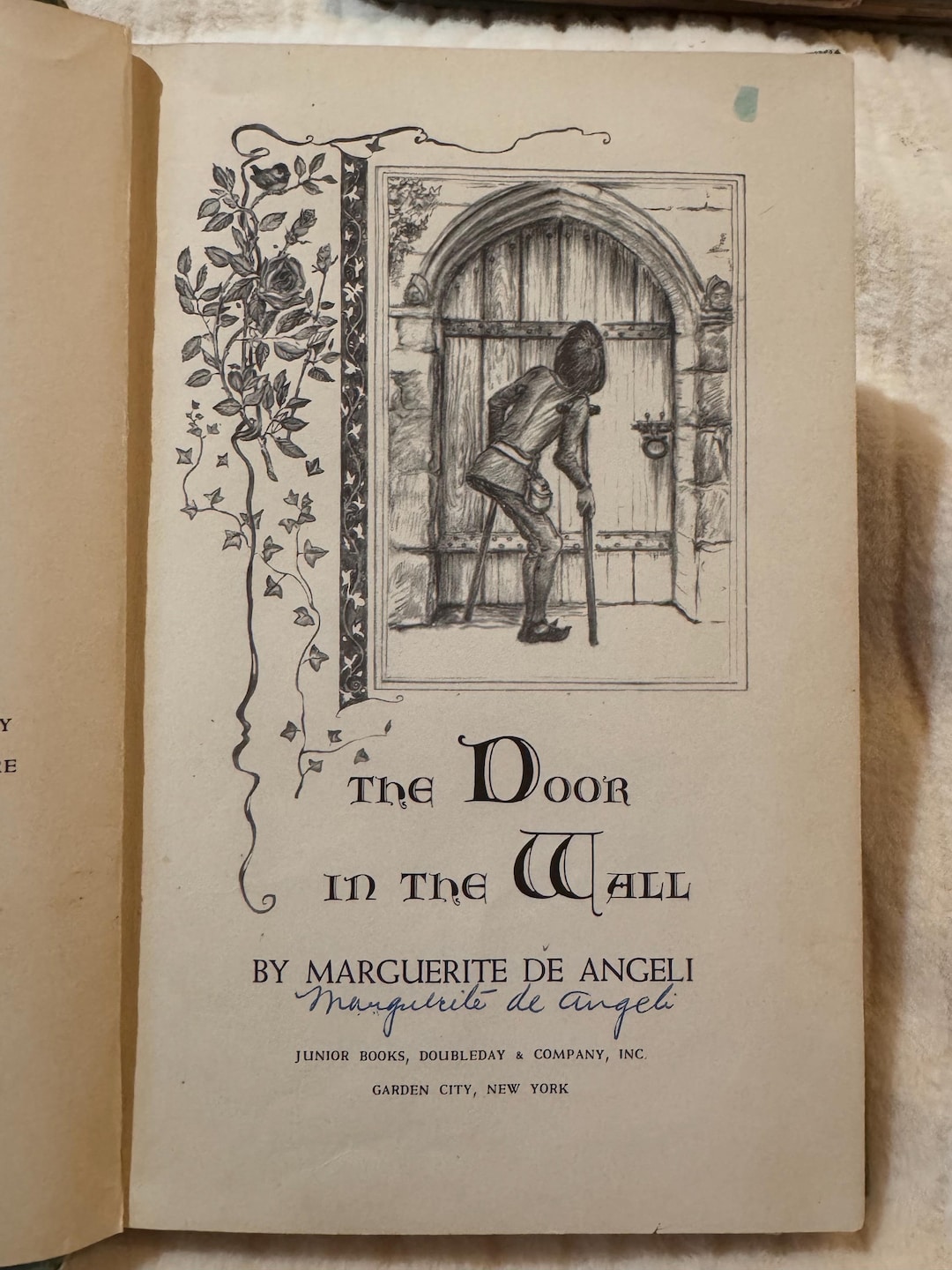 Marguerite De Angeli Signed 1st Edition 1949 the Door in the Wall ...