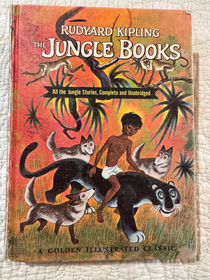 1963 the Jungle Book by Rudyard Kipling Golden Classic Hardcover ...