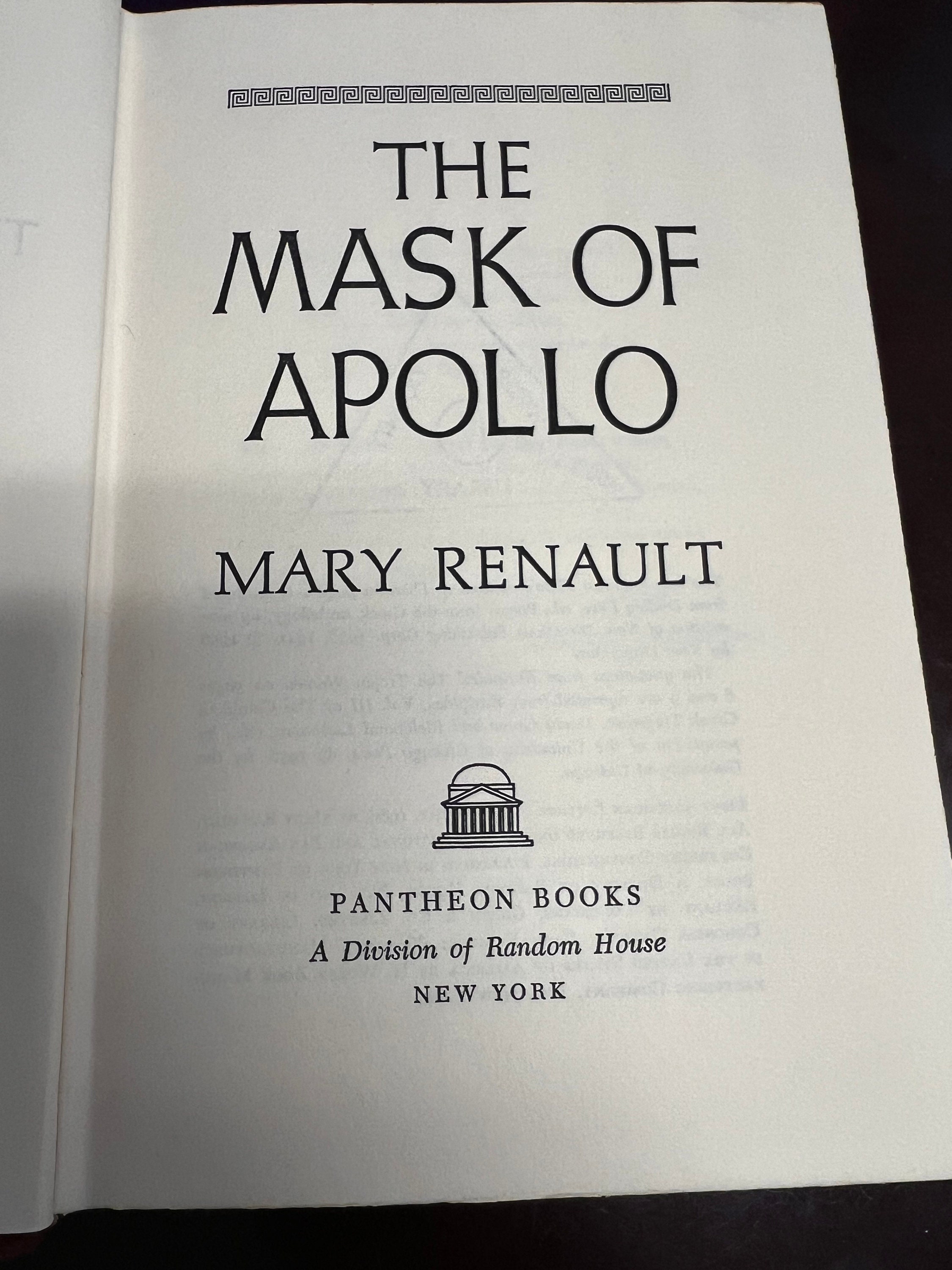 The Mask of Apollo first American Edition - Etsy