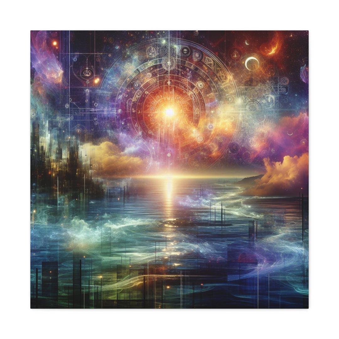 Urban Cityscape at the Edge of Reality Canvas - Etsy