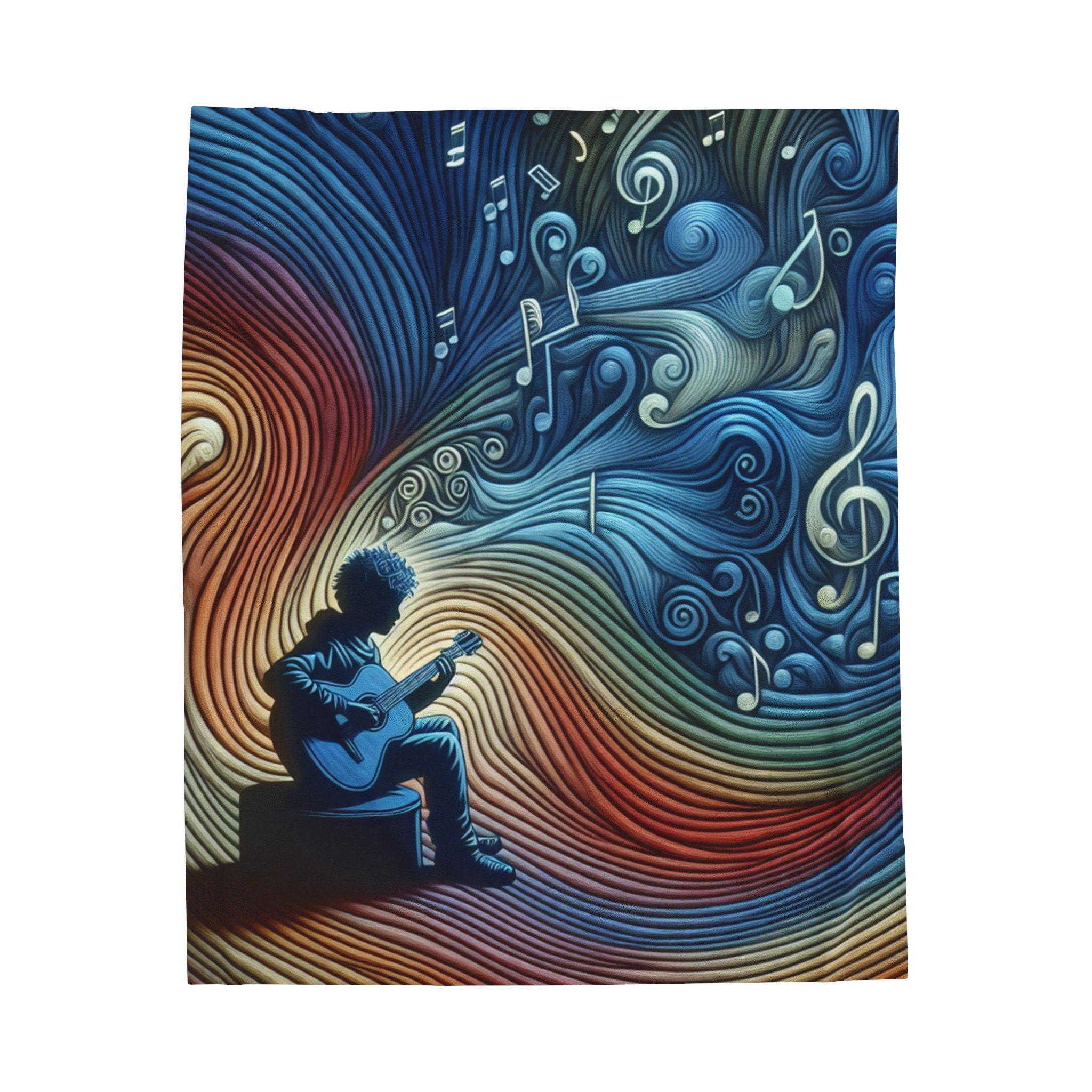 Music Notes Whirlwind Plush Blanket - Etsy