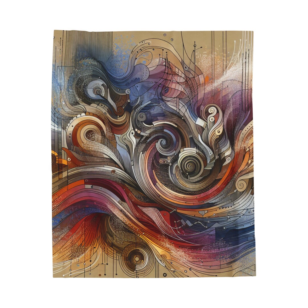 Whimsical Music Notes Swirls - Plush Blanket - Etsy