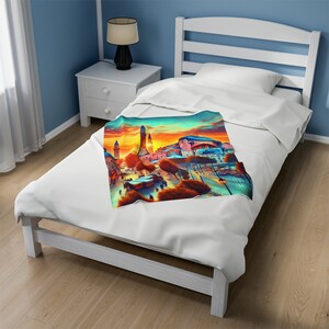 Dawn at the Historic Mosque- Plush Blanket - Etsy