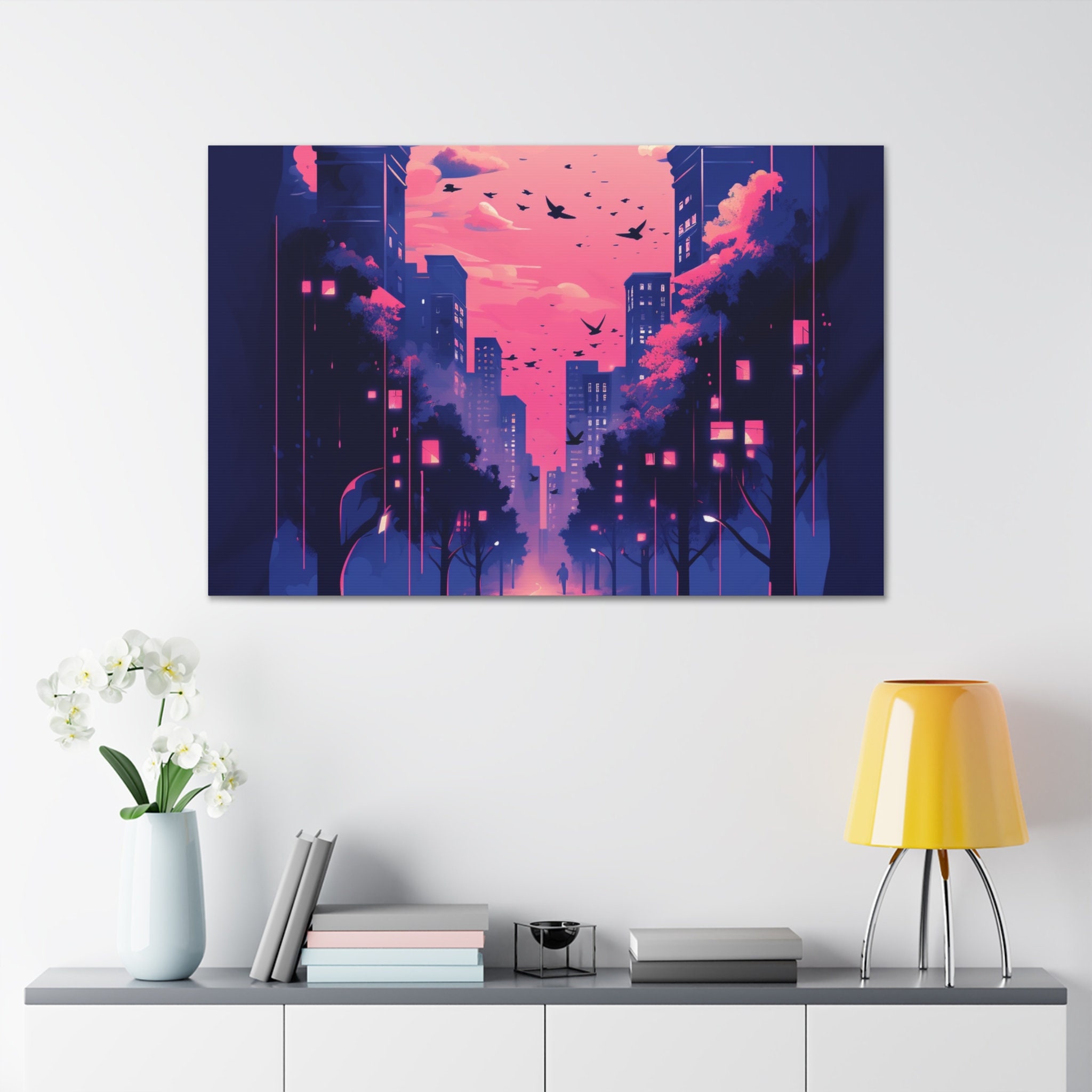 Sunset Dream Boulevard Canvas - Etsy