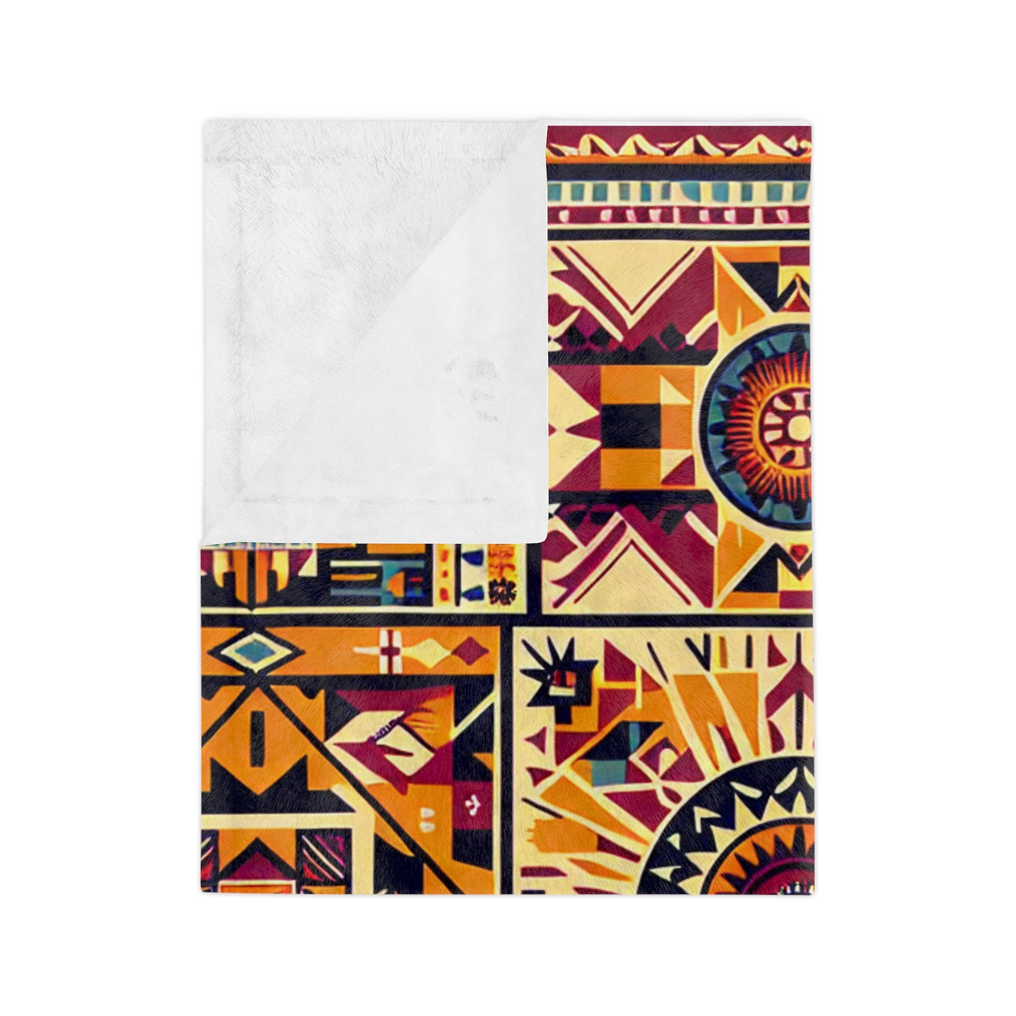 Tribal Tapestry of Geometric Legends Minky Blanket - Etsy