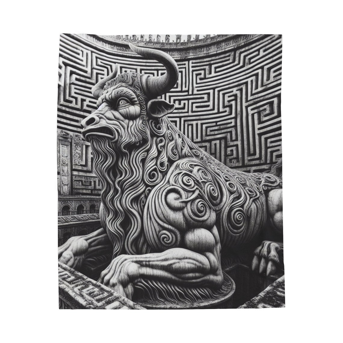 Labyrinth Guardian Beast Plush Blanket - Etsy