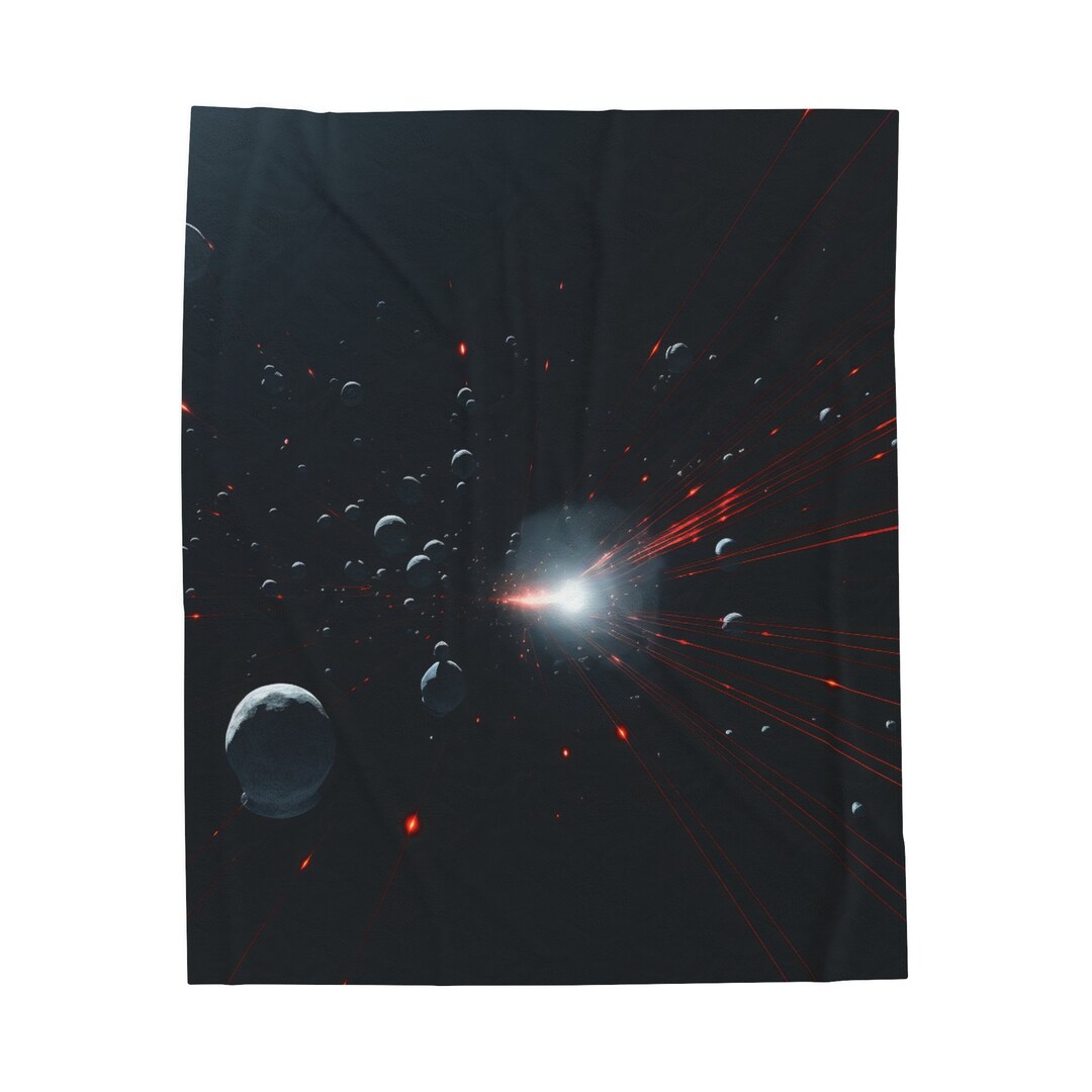 Cosmic Burst Amidst the Asteroid Field- Plush Blanket - Etsy