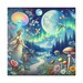 Luminous Nightfall in the Enchanted Forest Canvas - Etsy