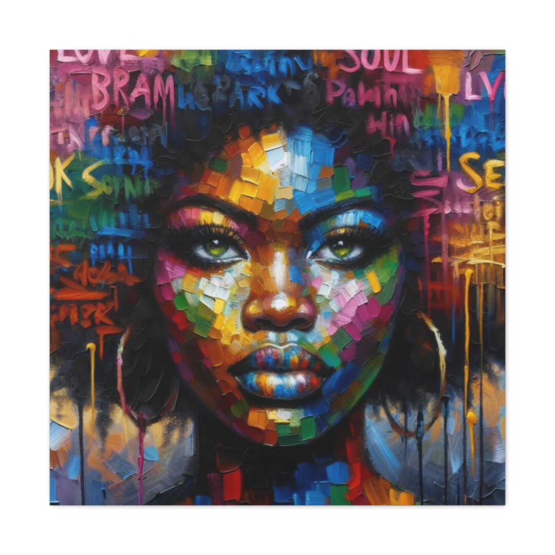 Graffiti Muse - Canvas - Etsy