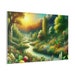 Sunrise Garden Path Canvas - Etsy