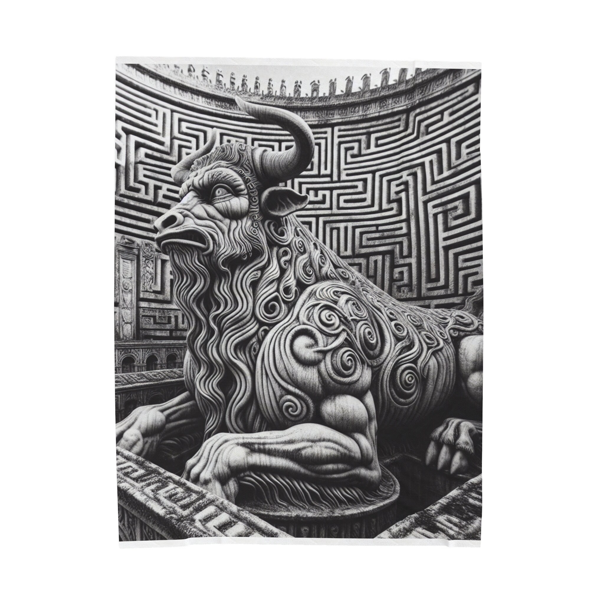 Labyrinth Guardian Beast Plush Blanket - Etsy