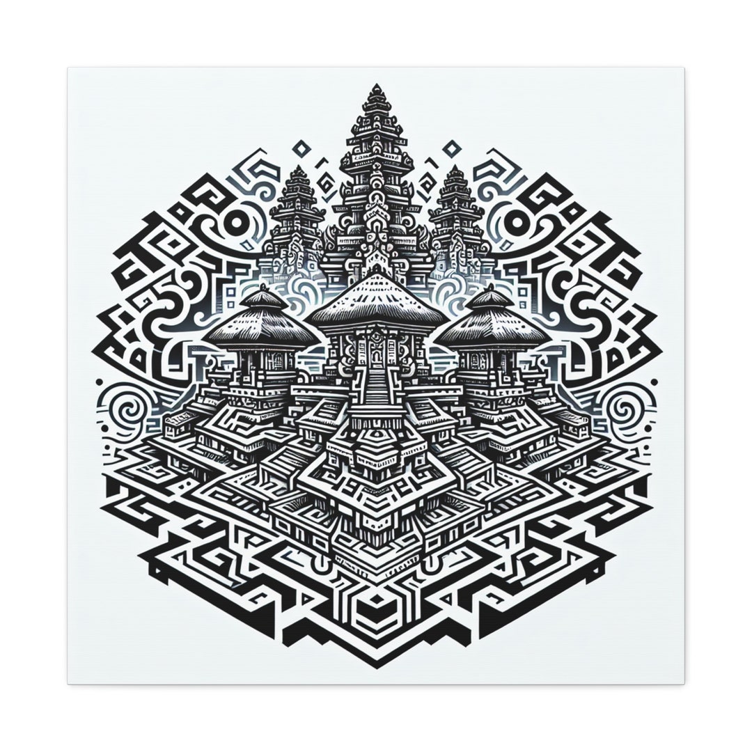 Labyrinthine Structures Rising Canvas - Etsy