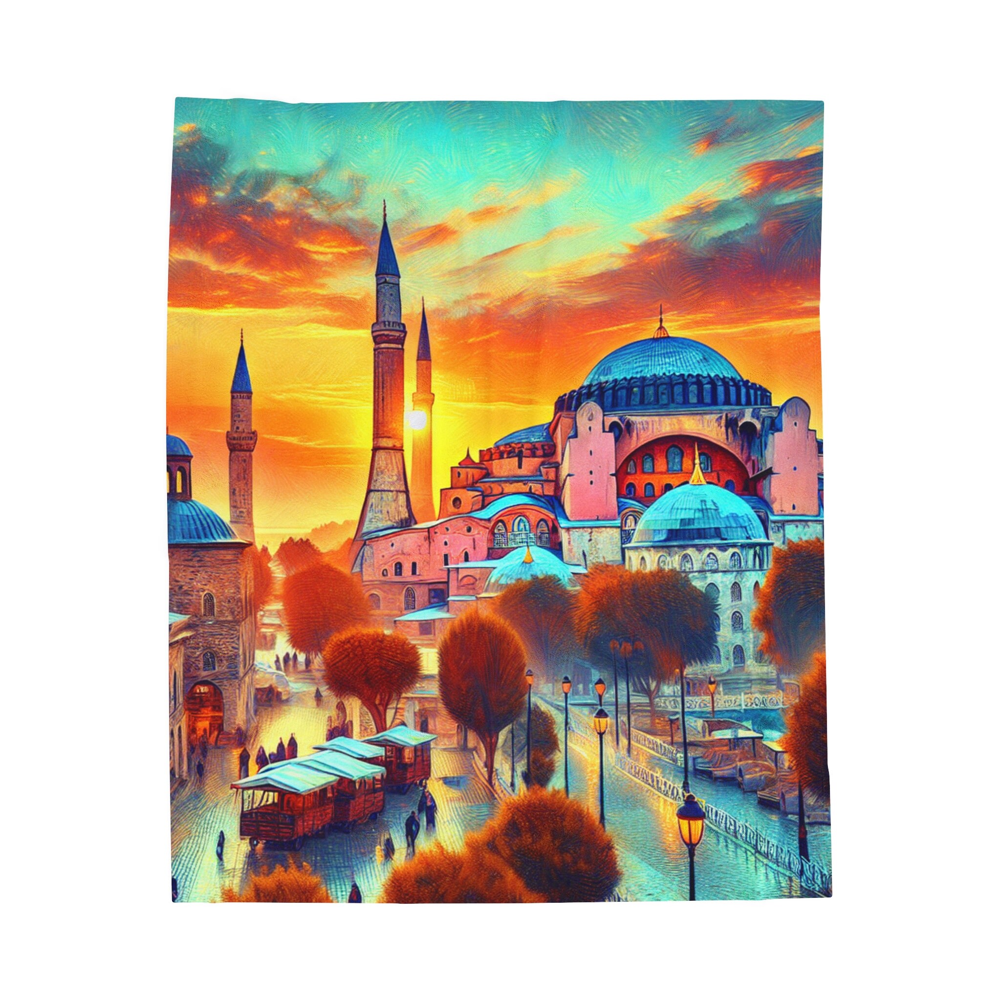 Dawn at the Historic Mosque- Plush Blanket - Etsy