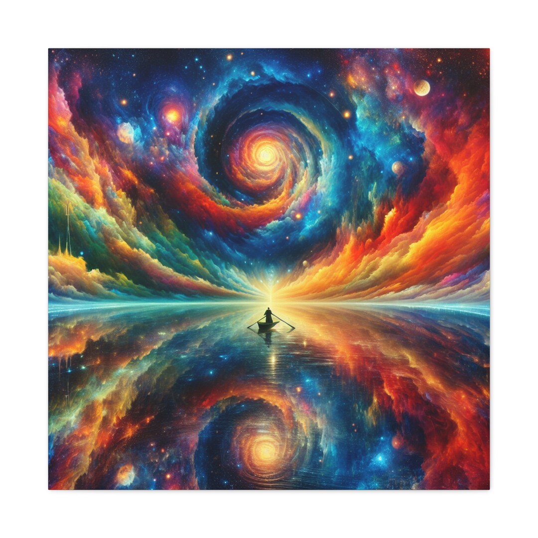 Navigating the Celestial Sea Canvas - Etsy