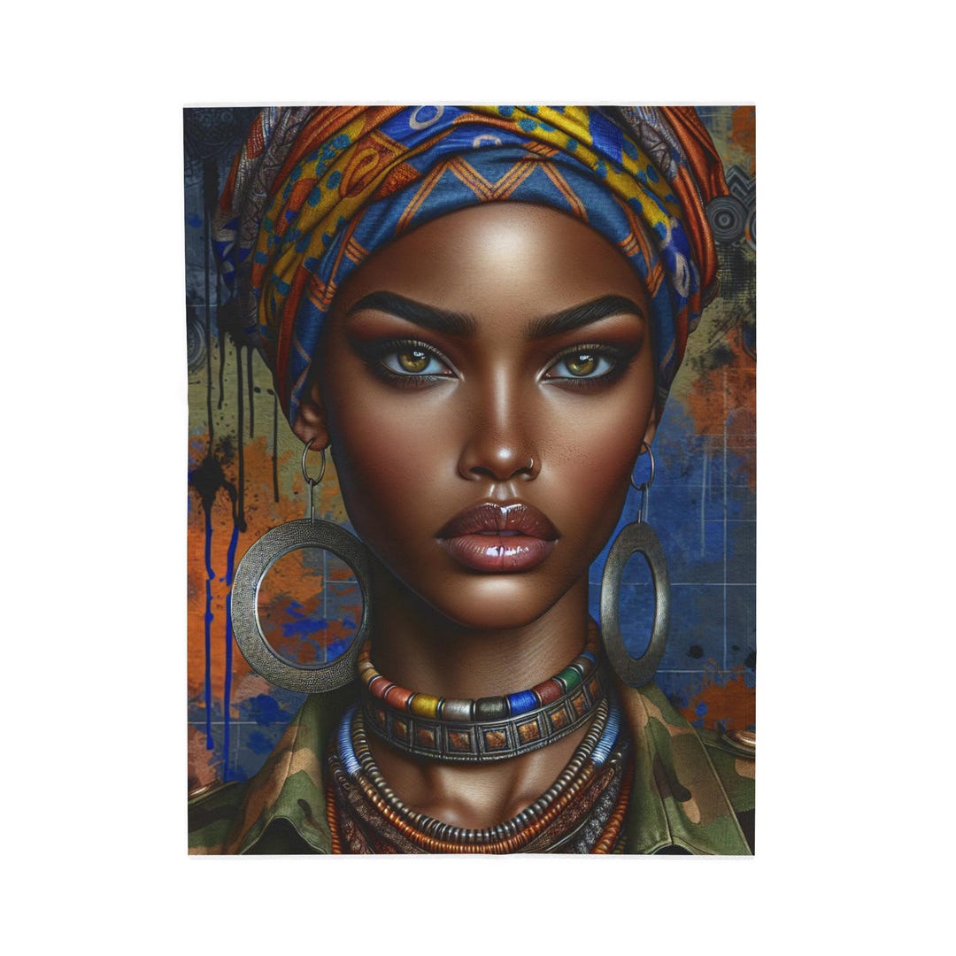 Portraiture of Resilience- Plush Blanket - Etsy