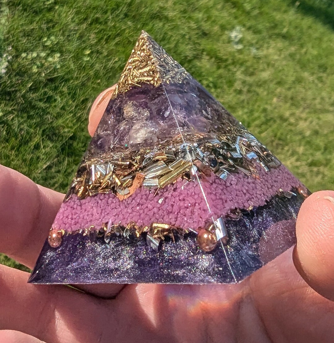 Orgone Pyramid, Energy Protection, Orgonite, EMF Shielding Energy ...