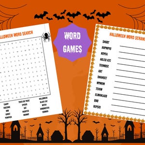 Halloween Printable Activities for Kids,halloween Printable Fun ...