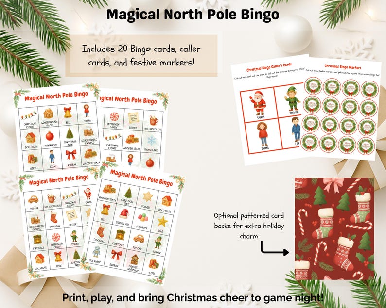 North Pole Christmas Story & Activity Book | Printable Holiday Games ...